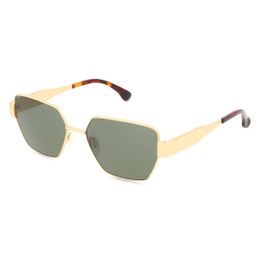 Fielmann BD 591 SUN FA VEGA | Damen-Sonnenbrille | Fassung: Vollrand, Geometrisch, Edelstahl, Gold Gl&auml;nzend | Glasfarbe: G15