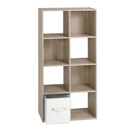 REGAL zur Aufbewahrung mit 8 F&auml;chern - L62 x H123 cm