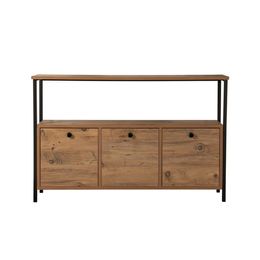 SIDEBOARD mit 3 T&uuml;ren und 1 oberer Ablagefl&auml;che 120/29,5/77 cm