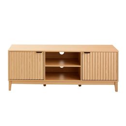 TV-M&Ouml;BEL mit 2 offenen F&auml;chern und 2 T&uuml;ren mit geriffelter Front bologne 40/52/140 cm