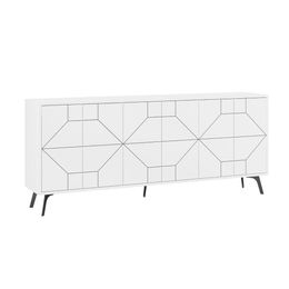 SIDEBOARD mit 6 dekorierten T&uuml;ren L184 cm - Dune