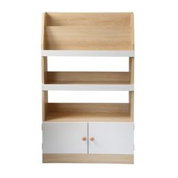 AUFBEWAHRUNGSREGAL mit 2 T&uuml;ren f&uuml;r Kinder 106/25,5/62,8 cm