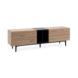 TV-BOARD Nola Artisan Oak Dekor/ schwarz