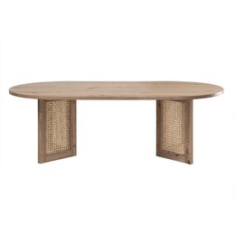 COUCHTISCH mit ovaler Tischplatte 40/72/120 cm