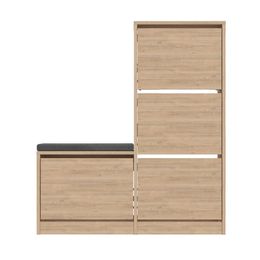 SCHUHSCHRANK 4 T&uuml;ren L105 cm - Dude