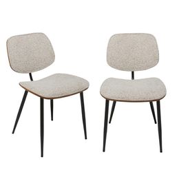Signature ESSZIMMERST&Uuml;HLE STOFF BEIGE 2er set 45/76,5/45 cm