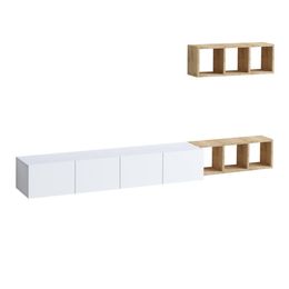 TV-SCHRANK 4 T&uuml;ren wei&szlig; Pia 215/32/25 cm