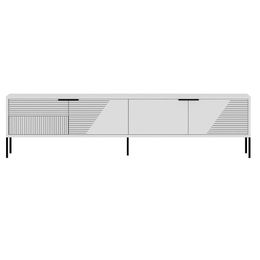 TV-M&Ouml;BEL auf F&uuml;&szlig;en mit 2 klappbaren, gerippten T&uuml;ren 30/180/45 cm