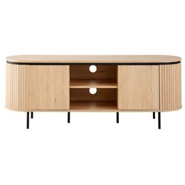 TV-M&Ouml;BEL mit 2 T&uuml;ren und seitlichem Rillen-Effekt 150/55/40 cm