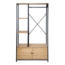KLEIDERST&Auml;NDER mit Regalen und Ablagen 2 T&uuml;ren 90/40/167 cm