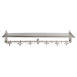 Signature WANDGARDEROBE aus versilbertem Messing - 100/20/28 cm