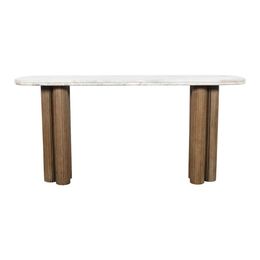 Signature KONSOLENTISCH aus Massivholz und Marmor 165/77/38 cm