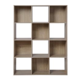 AUFBEWAHRUNGSREGAL mit 12 F&auml;chern - L93 x H124 cm