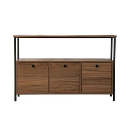 SIDEBOARD mit 3 T&uuml;ren und 1 oberer Ablagefl&auml;che 120/29,5/77 cm