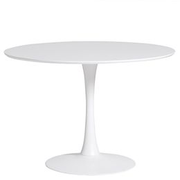 ESSTISCH Oda Wei&szlig; 110/110/75 cm
