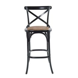 Signature BARHOCKER aus massivholz und wiener geflecht - bistrot 110/50/51 cm