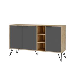 SIDEBOARD 3 Nischen und 3 T&uuml;ren L142 cm - Clara