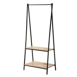 GARDEROBENST&Auml;NDER mit 2 Regalen - 64.5/40/151 cm