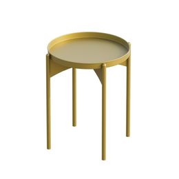 BEISTELLTISCH mit runder Metallplatte H57 cm - COLE