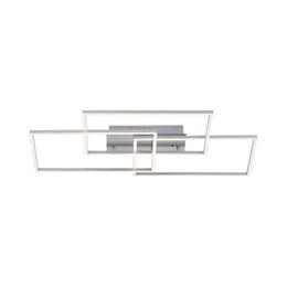 LED-Deckenleuchte Iven in Silberfarben max. 39 Watt Deckenlampe