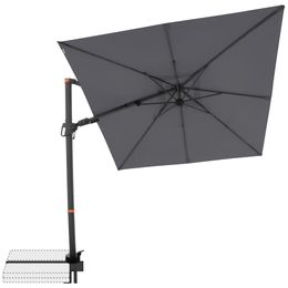 Doppler Ampelschirm Myzone Anthrazit ca. 210x210cm
