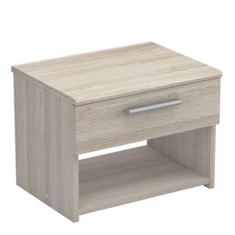 NACHTTISCH mit 1 Schublade L42,5 cm, Dekor Helles Holz - Pricy