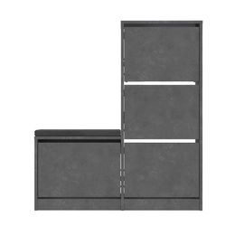 SCHUHSCHRANK 4 T&uuml;ren L105 cm - Dude