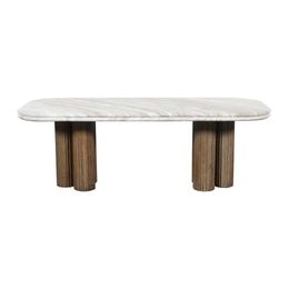 Signature COUCHTISCH mit Marmorplatte 50/120/41,5 cm