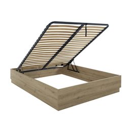 BETTKASTEN 140 x 190 cm Dekor Eiche TIDY 145/194/36 cm