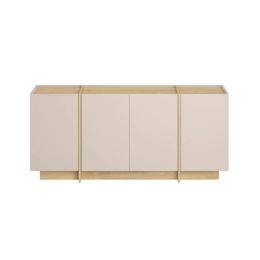SIDEBOARD mit 4 T&uuml;ren, Dekor in Kaschmir und Eiche-dekor 180/45/80 cm