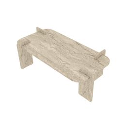 COUCHTISCH mit rechteckiger Tischplatte und abgerundeten Kanten 120/60/35 cm
