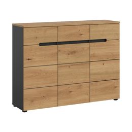 Schuhschrank CANU Eiche, Grau