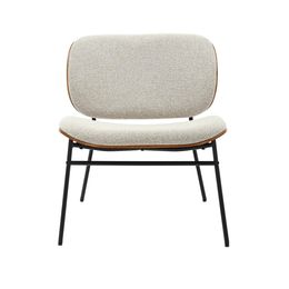 Signature POLSTERSTUHL aus naturfarbenem stoff serge 62/65/68 cm
