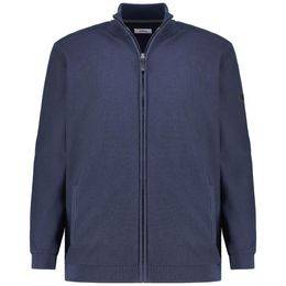 Herren Gro&szlig;e Gr&ouml;&szlig;en | s.Oliver Strickjacke aus Baumwolle Farbe blau Gr&ouml;&szlig;e: 5XL