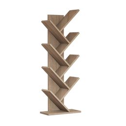 B&Uuml;CHERREGAL mit 8 Regalb&ouml;den 22/46/128,5 cm