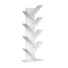 B&Uuml;CHERREGAL mit 8 Regalb&ouml;den 22/46/128,5 cm