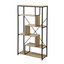 B&Uuml;CHERREGAL mit Regalen auf 6 Etagen H160 cm