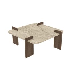 COUCHTISCH mit quadratischer Tischplatte 90/90/35 cm