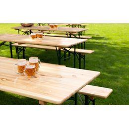 Biertisch Holz/Metall klappbar
