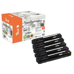 Peach HP 219 A 5 Toner (2*bk, c/m/y) ersetzt HP No. 219A, W2190A*2, W2191A, W2192A, W2193A f&uuml;r z.B. HP Color LaserJet Pro MFP 3302 fdw (wiederaufbereitet)