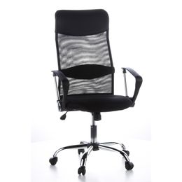 hjh OFFICE Home Office Chefsessel ARIA HIGH Kunstleder/Netzstoff mit Armlehnen