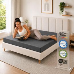 Arensberger Luisa Faltmatratze 15 cm Gel Memory Foam klappbar mit Tragetasche, 120 x 200cm
