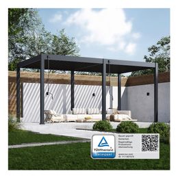Weide Classic Pergola Aluminium freistehend 3 x 5,3 M Lamellendach anthrazit?