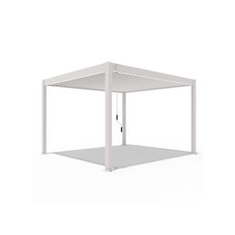 Weide Deluxe Pergola Voll Aluminium freistehend 3,6 x 4 M Lamellendach Ivory Sand?