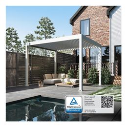 Weide Classic Pergola Aluminium freistehend 3 x 3,6 M Lamellendach wei&szlig;?
