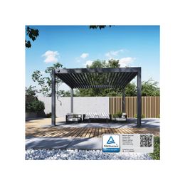 Weide Deluxe Plus Pergola Voll Aluminium freistehend 4 x 4 M Lamellendach anthrazit?