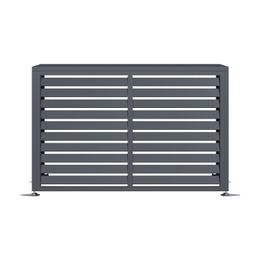 WESTMANN Verkleidung W&auml;rmepumpe Boxa M Anthrazit Anthrazit 56x140x97cm