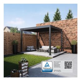 Weide Classic Pergola Aluminium freistehend 3 x 3,6 M Lamellendach anthrazit?