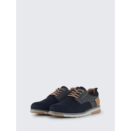 Tom Tailor Herren Schn&uuml;rschuhe im Knitted-Look, blau, Uni, Gr. 41