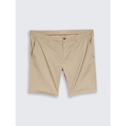 Tom Tailor Herren Plus Size - Slim Chino Shorts, beige, Uni, Gr. 42